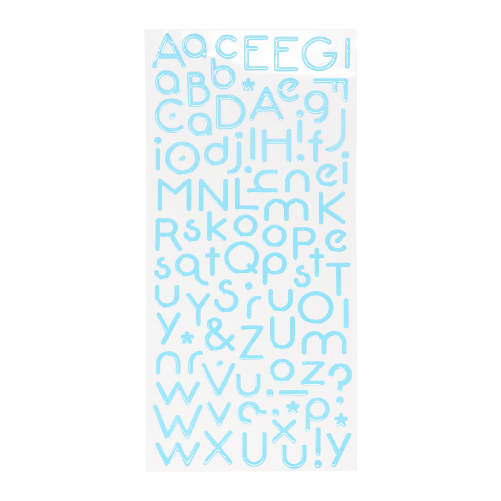 Blue Letter Sicker Set – IdeenStoresUS