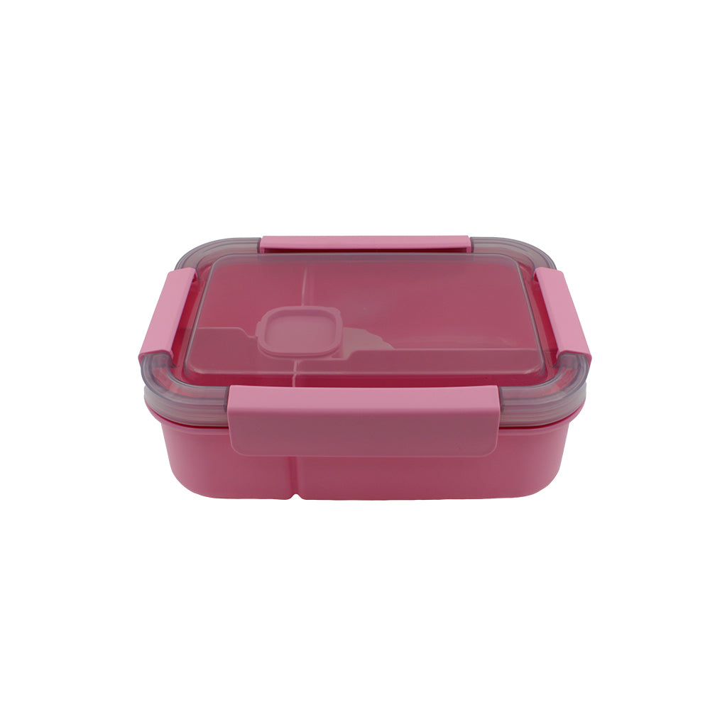 Pink Bento Lunch Box with Dividers and Spoon – IdeenStoresUS